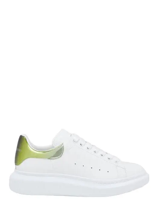 Alexander McQueen Oversized Sole Leather Sneaker - White/green Degrade