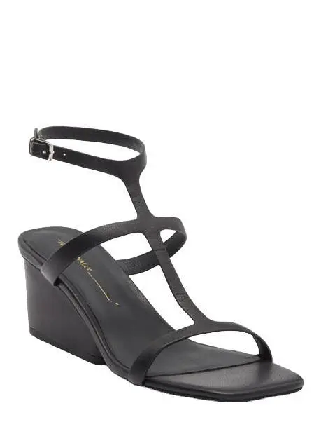 Intentionally Blank Semy Ankle Strap Wedge Sandal - Black