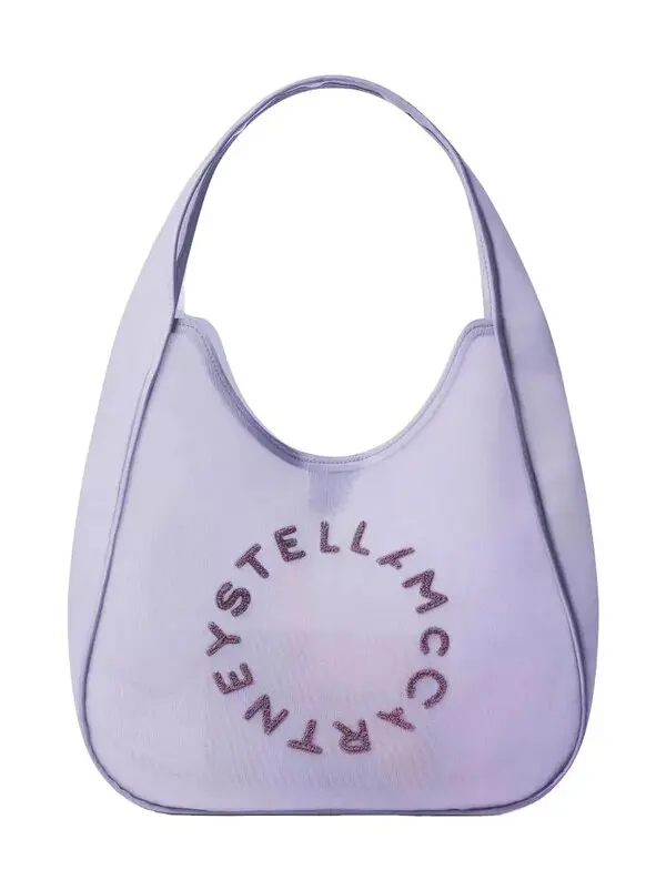Stella McCartney Logo-lettering Tote Bag - Purple