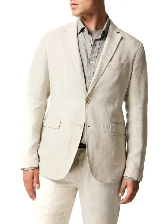 Rodd & Gunn Linen Resort Jacket - Oatmeal