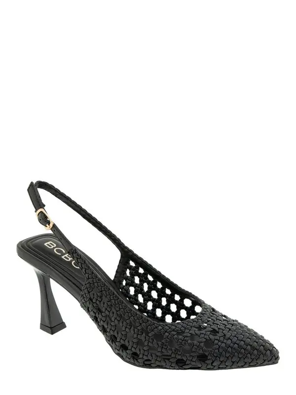 Bcbgmaxazria Slingback Pointed Toe Pumps - Black