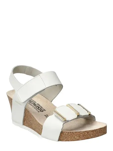 Mephisto Leonore Ankle Strap Sandal - White