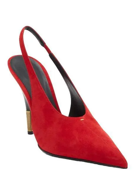 Khaite Bella Slingback Pump - Lipstick