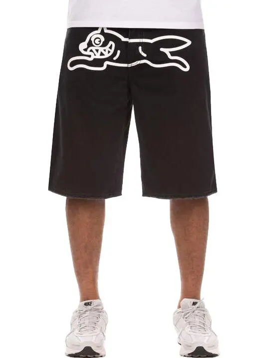 ICECREAM Fenton 5-pocket Cotton Twill Shorts - Black