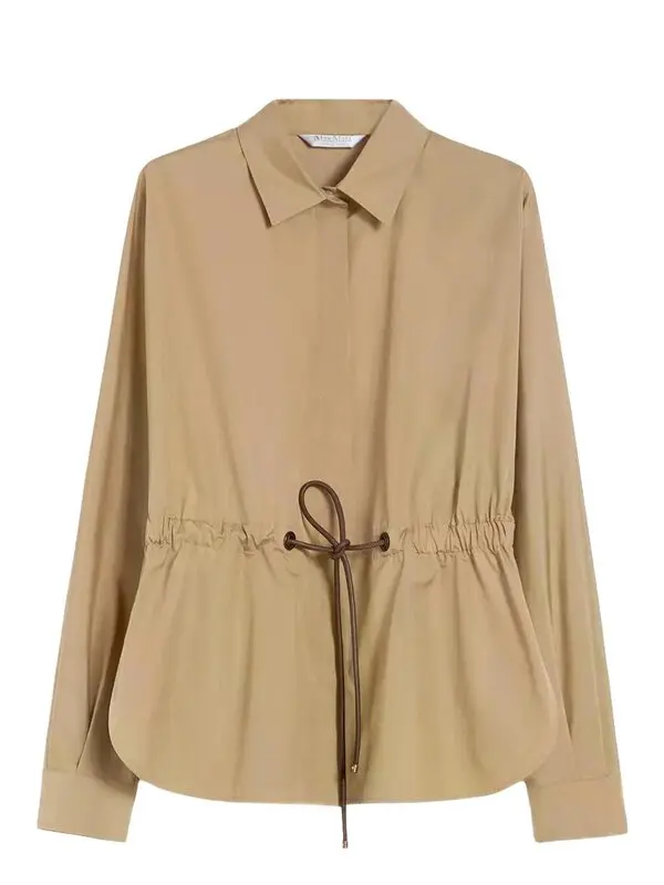 Max Mara Drawstring Shirt - Neutrals