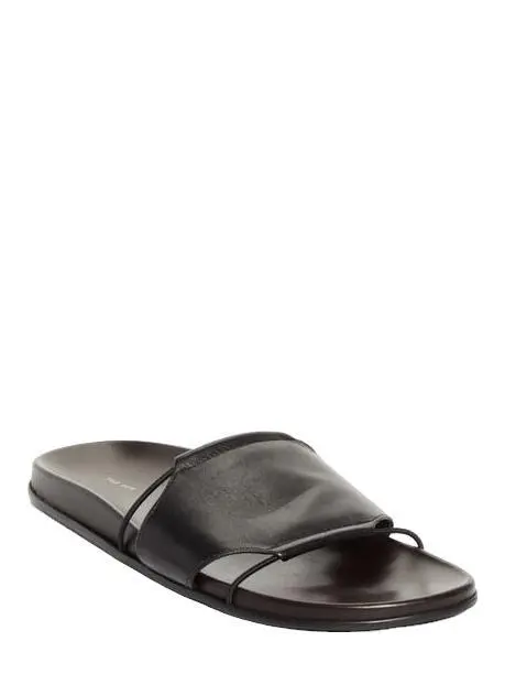 THE ROW Vivienne Slide Sandal - Black