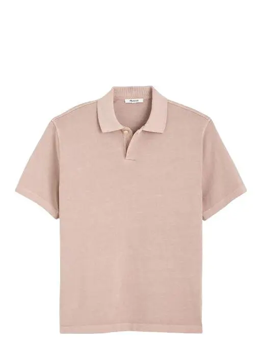 Madewell Compact Knit Polo - Gravel