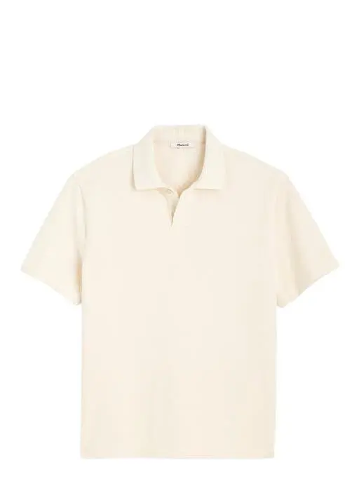 Madewell Compact Knit Polo - Parchment