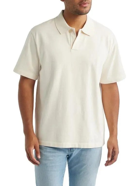 Madewell Compact Knit Polo - Parchment