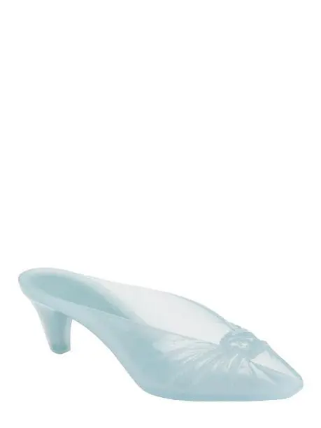 Chloé Jelly Peep Toe Kitten Heel Mule - Spearmint