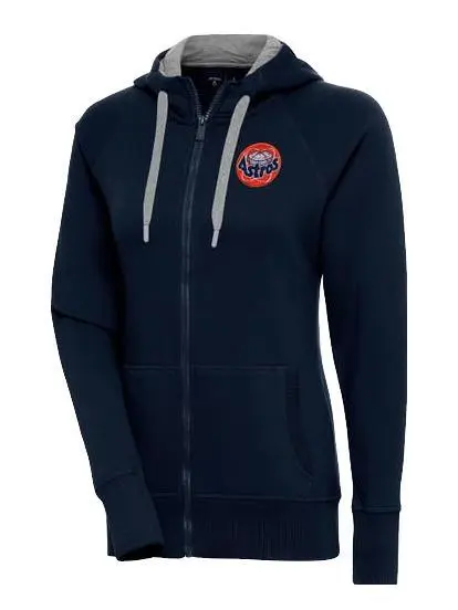 ANTIGUA Houston Astros Cooperstown Victory Full-zip Hoodie - Navy