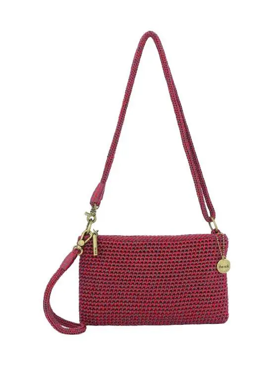 THE SAK Vita Hand-crochet Crossbody Wristlet - Black Cherry Static
