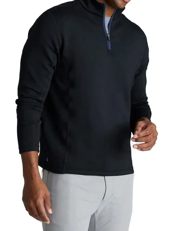 UNTUCKIT Mazzano Performance Quarter Zip - Black