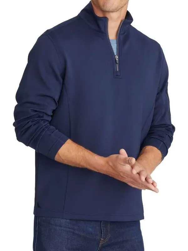 UNTUCKIT Mazzano Performance Quarter Zip - Navy