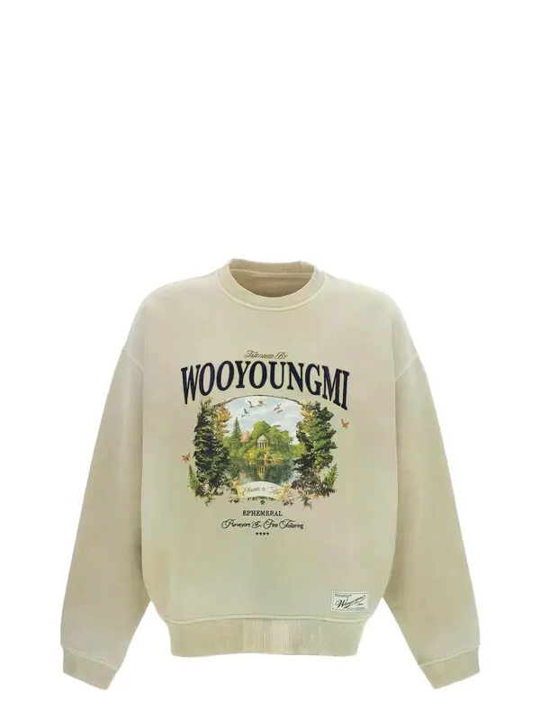 WOOYOUNGMI Graphic Print Sweatshirt - Neutrals