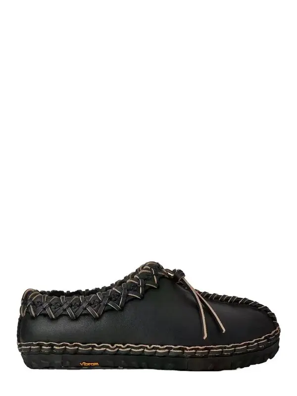 UGG Braided Lace Up Sneakers - Black