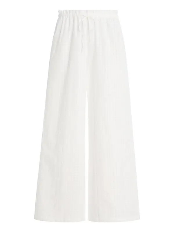 ELCE Fiora Cotton Pants - White