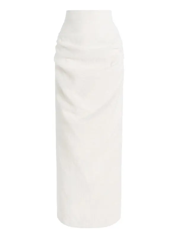 Maticevski Saucy Minx Crinkled Maxi Skirt - White