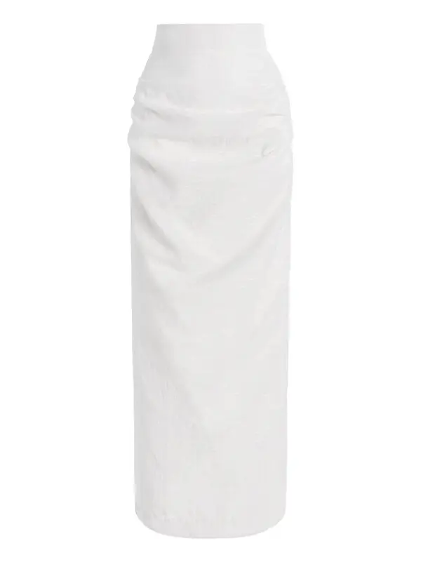 Maticevski Saucy Minx Crinkled Maxi Skirt - White