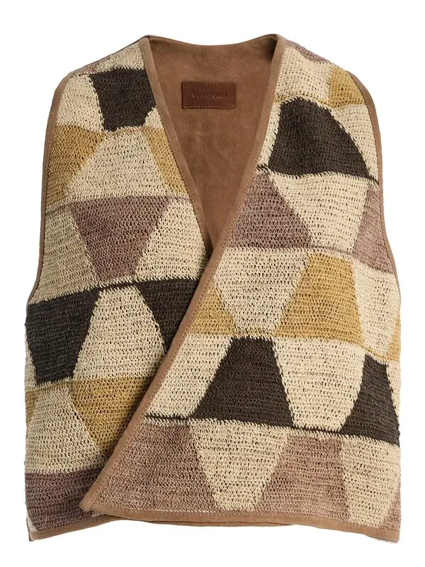 CURATORIA Tierra Handwoven Top - Brown