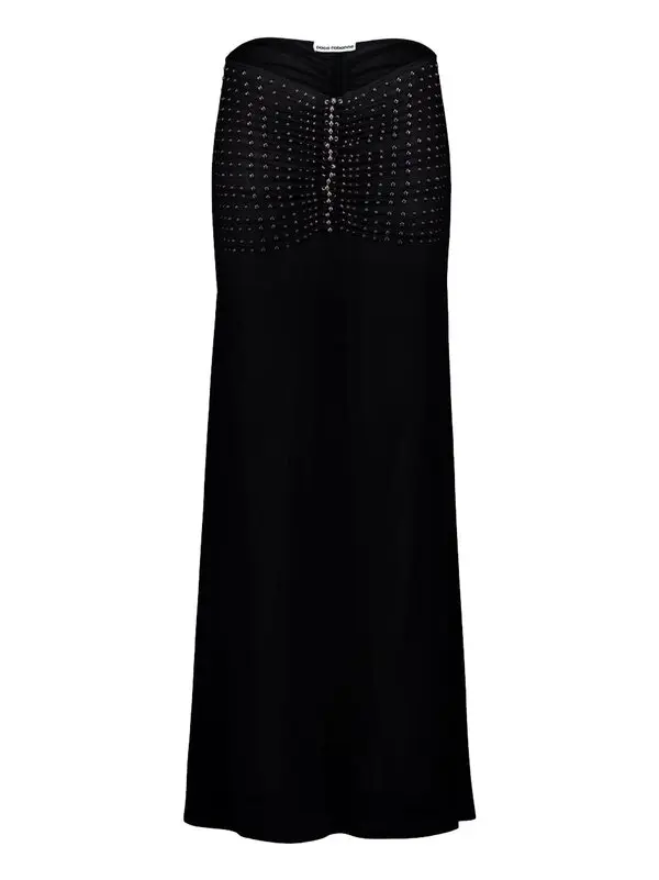 Rabanne High-waisted Studded Skirt - Black