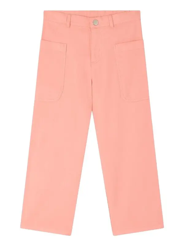 Bonpoint Looping Wide-leg Trousers - Pink & Purple
