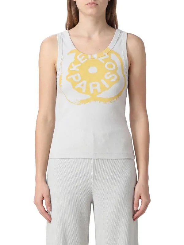 Kenzo Graphic Print Tank Top - White 1