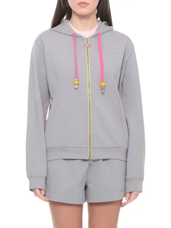 Casablanca Stretch Cotton Hoodie - Grey
