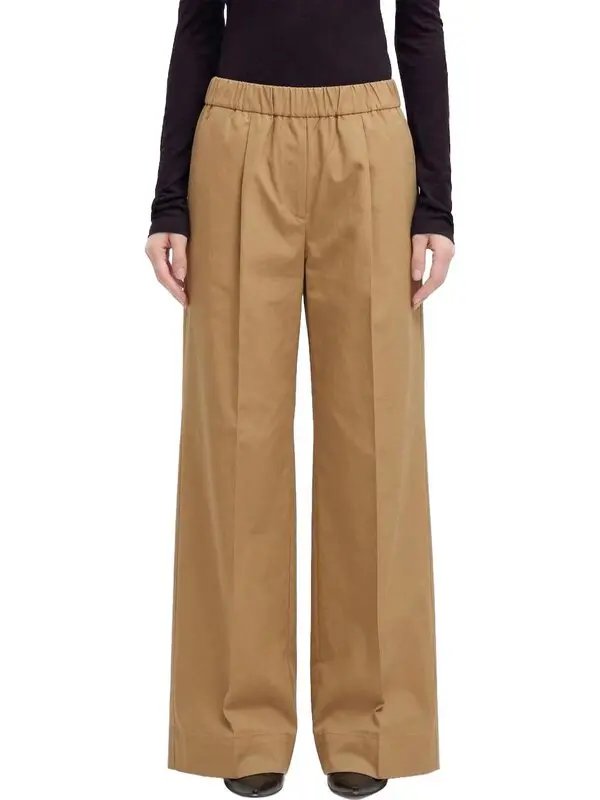 JIL SANDER Wide Leg Pants - Beige