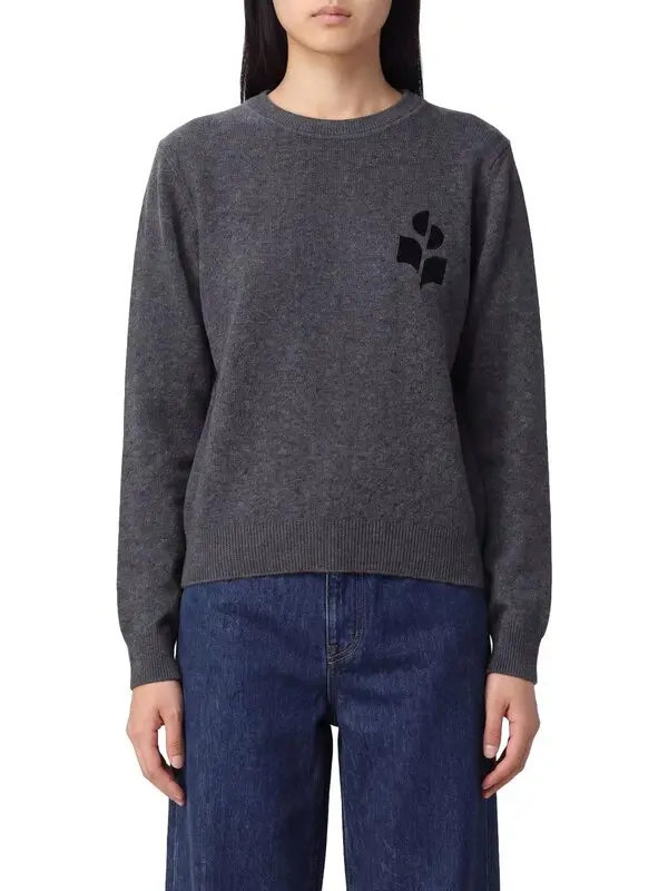 Isabel Marant Étoile Wool And Cotton Crewneck Pullover - Charcoal