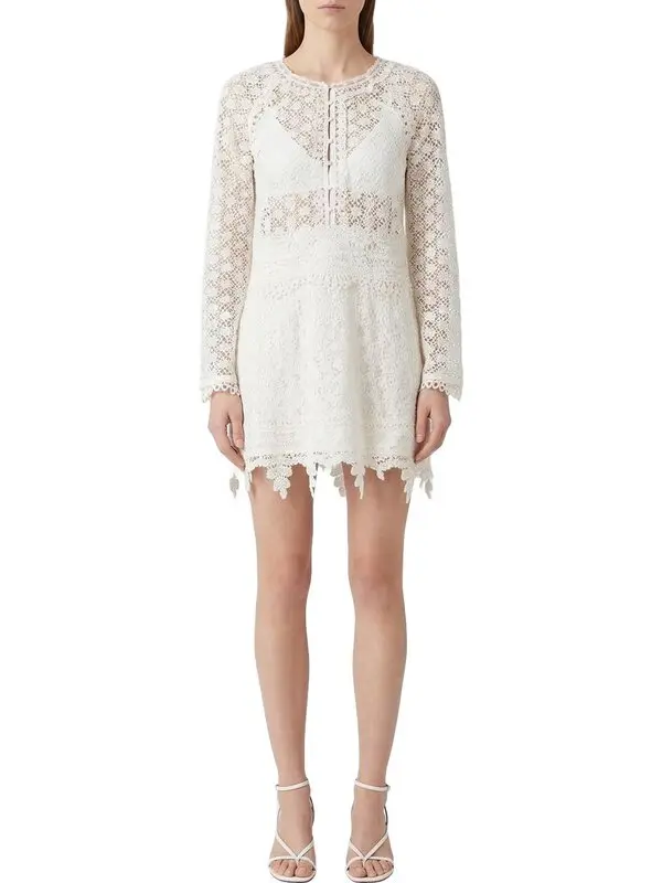 Isabel Marant Étoile Macramé Mini Dress - White