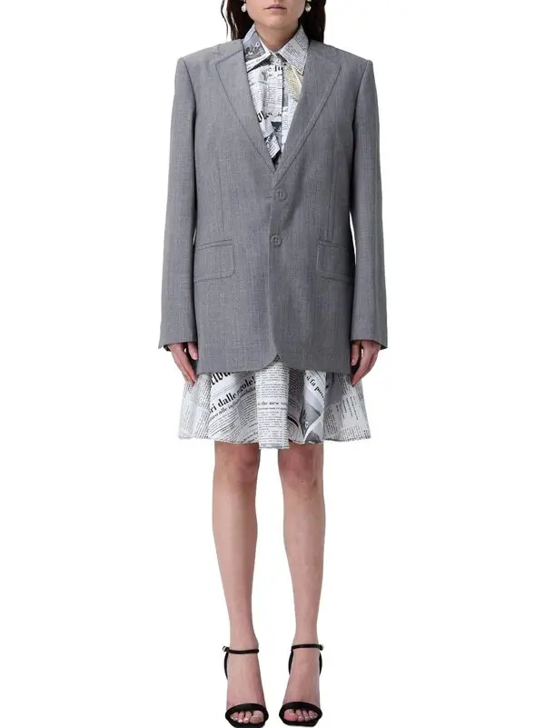 Moschino Single-breasted Blazer - Grey