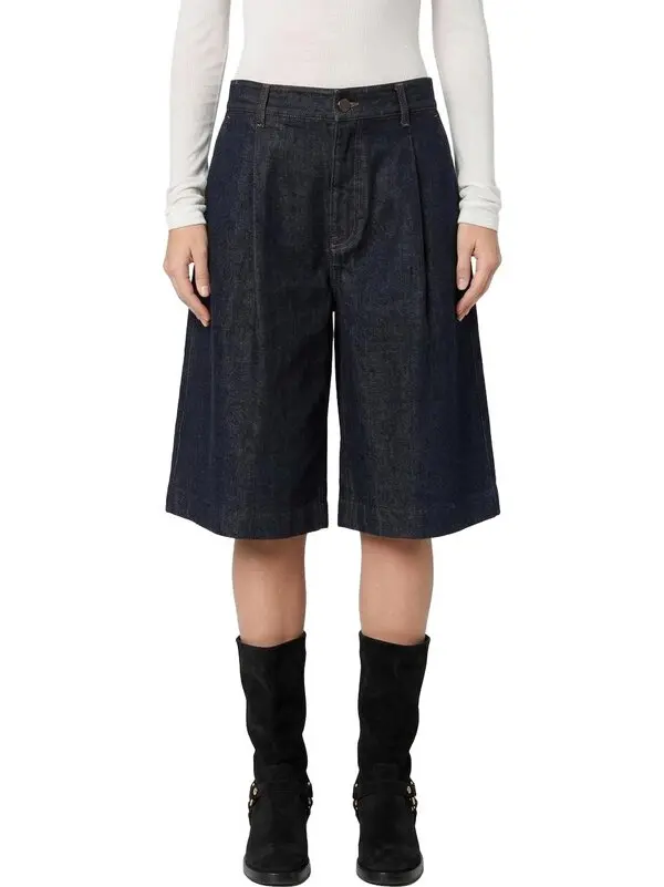 FRAME Pleated Shorts - Navy