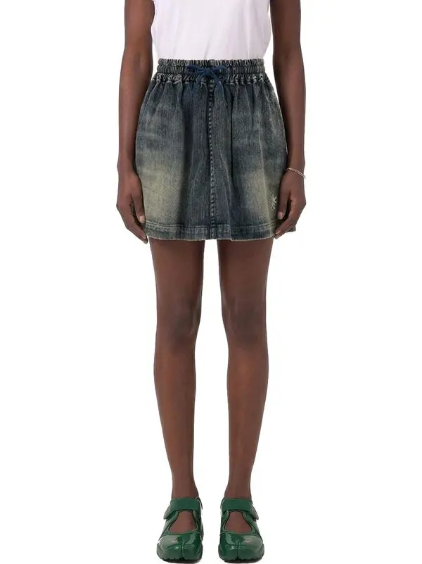 Balenciaga Mini Skirt - Gnawed Blue