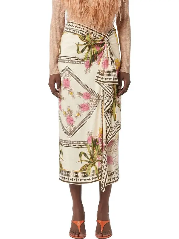 Blumarine Printed Skirt - Pink