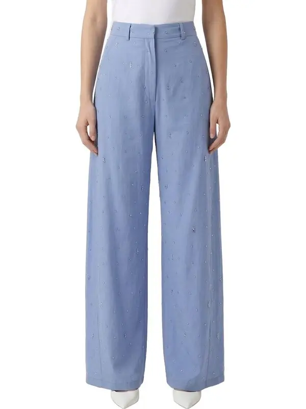 Giuseppe Di Morabito Wide Leg Pants - Blue