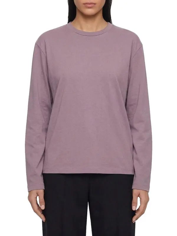 Extreme Cashmere Long Sleeve Cotton-cashmere Blend T-shirt - Lilac