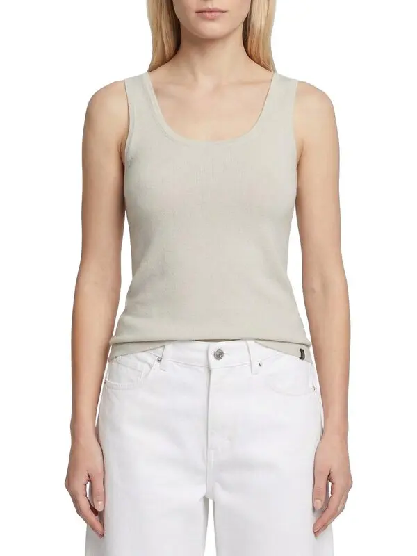 EXTREME CASHMERE X Sleeveless Top - White