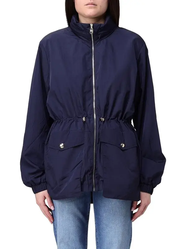 Liu Jo Lightweight Polyester Parka With Drawstring Waist - Blue