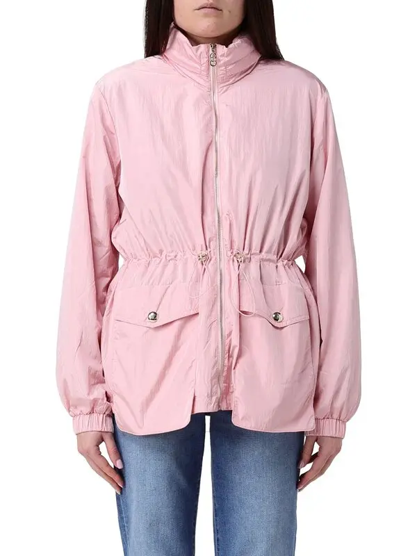 Liu Jo Lightweight Polyester Parka With Drawstring Waist - Pink