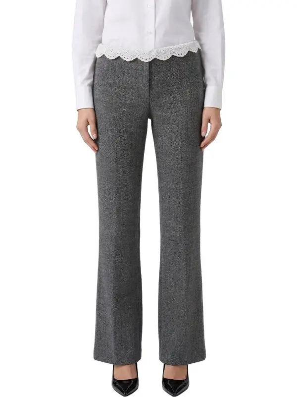 Magda Butrym Tailored Wide Leg Trousers - Grey