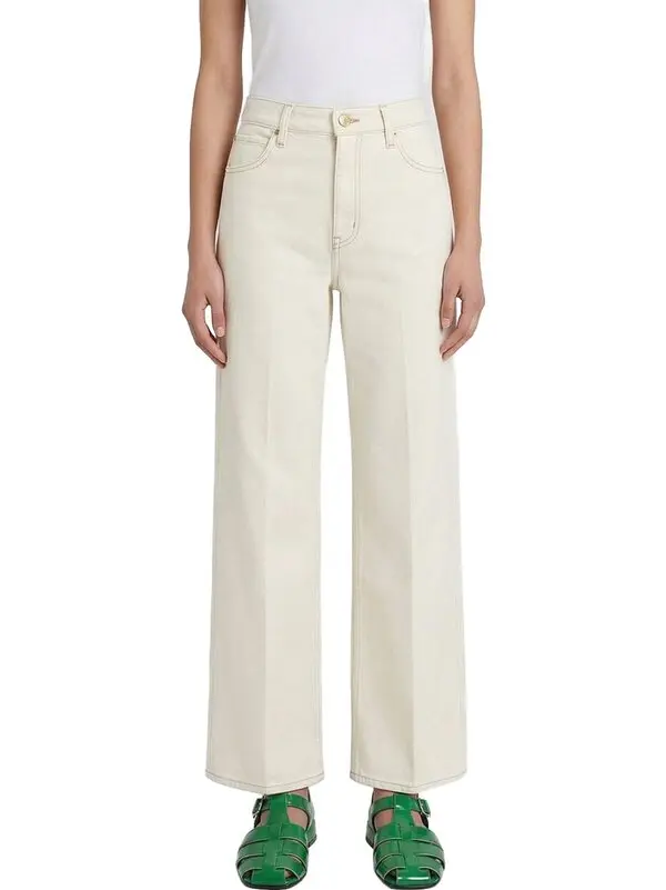 FRAME Wide Leg Jeans - White