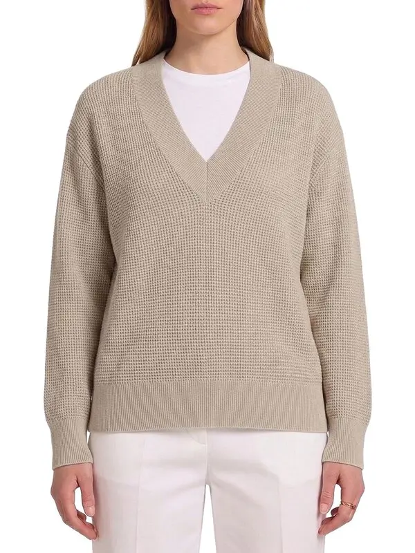 Brunello Cucinelli V-neck Sweater - Beige