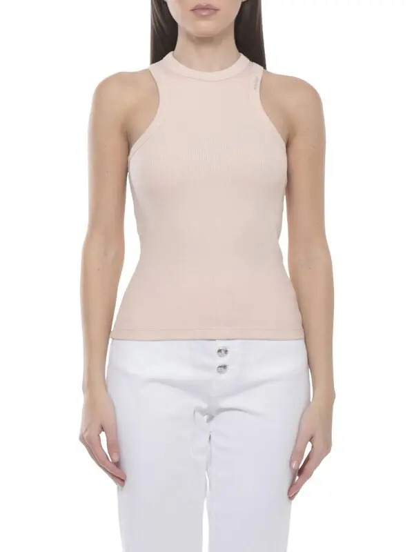DONDUP Sleeveless Crewneck Top - Pink