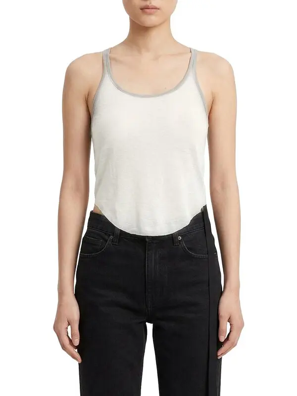 Rick Owens Cotton Cropped Top - White