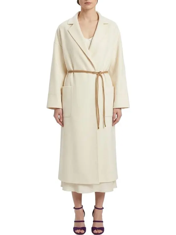 Agnona Overcoat - White