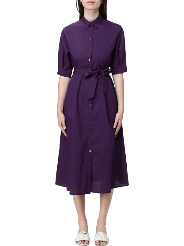 Liu Jo Floral Print Midi Dress - Violet