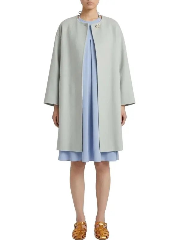 Agnona Single Button Coat - Green