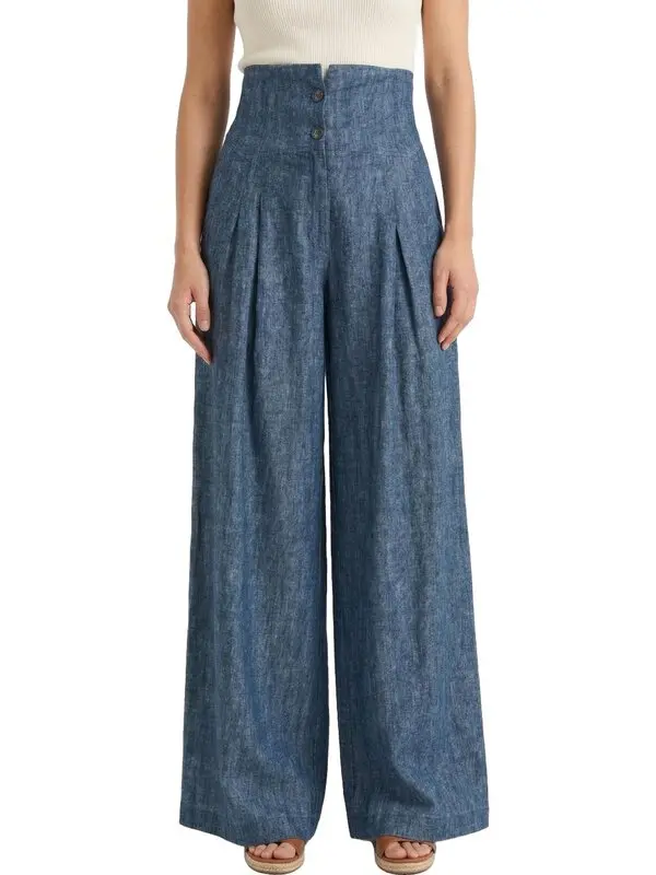 ERMANNO FIRENZE Wide Leg Pants - Denim
