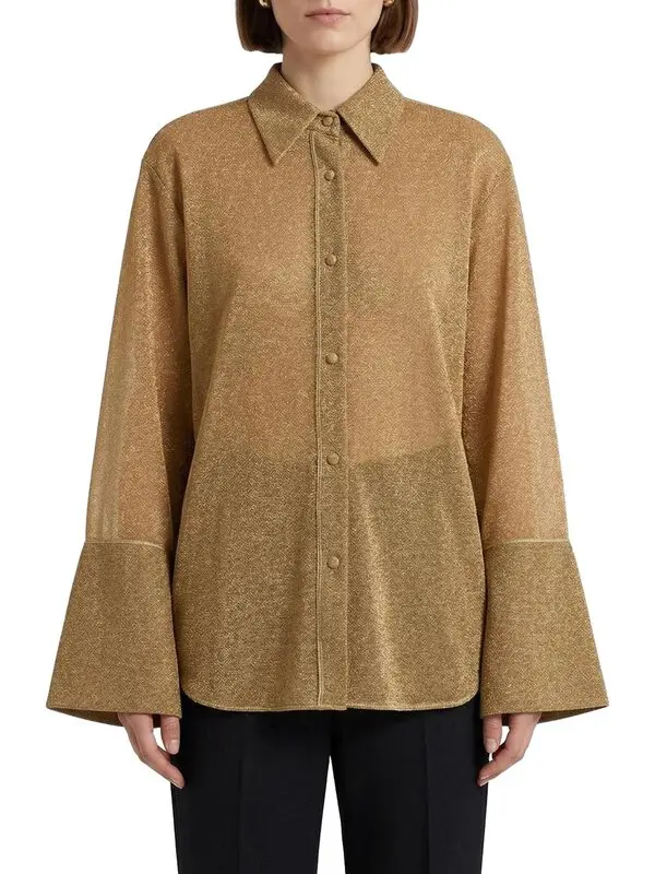 Oseree Long Sleeve Shirt - Gold